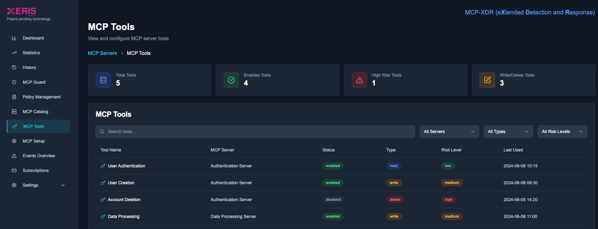 Xeris - Secured MCP Gateway